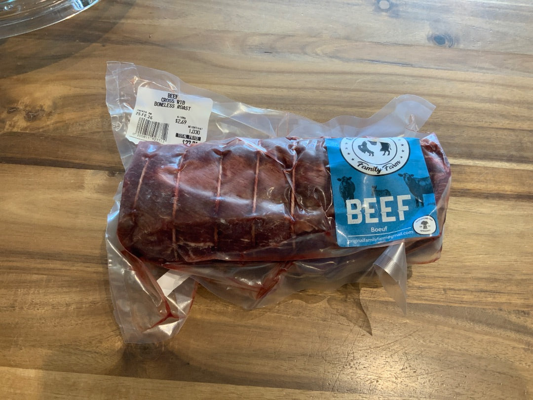 Original Family Farm - Beef Cross Rib Roast Boneless – The Little ...