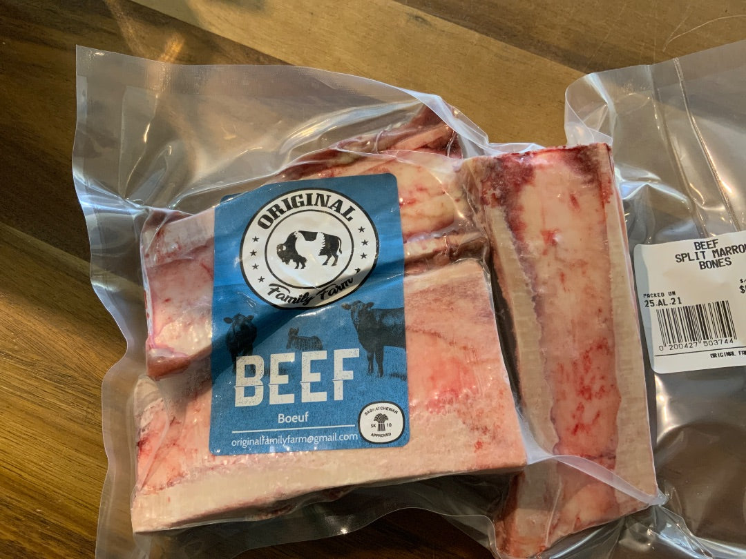 Original Family Farm - Beef Split Marrow Bones – The Little Market Box